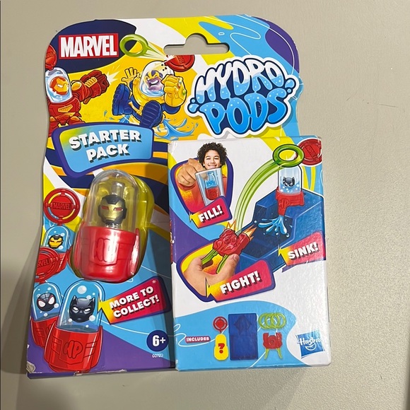 Marvel | Toys | Marvel Hydro Pods Starter Pack Red And Yellow | Poshmark